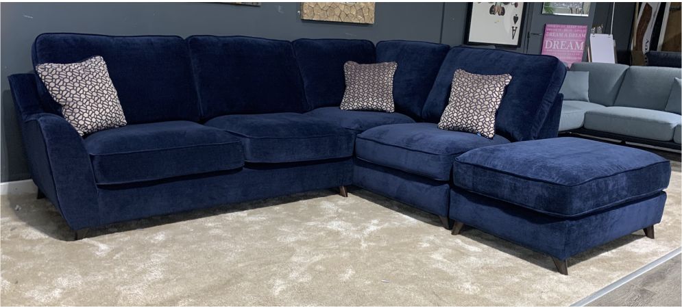 Navy sectional sofa store